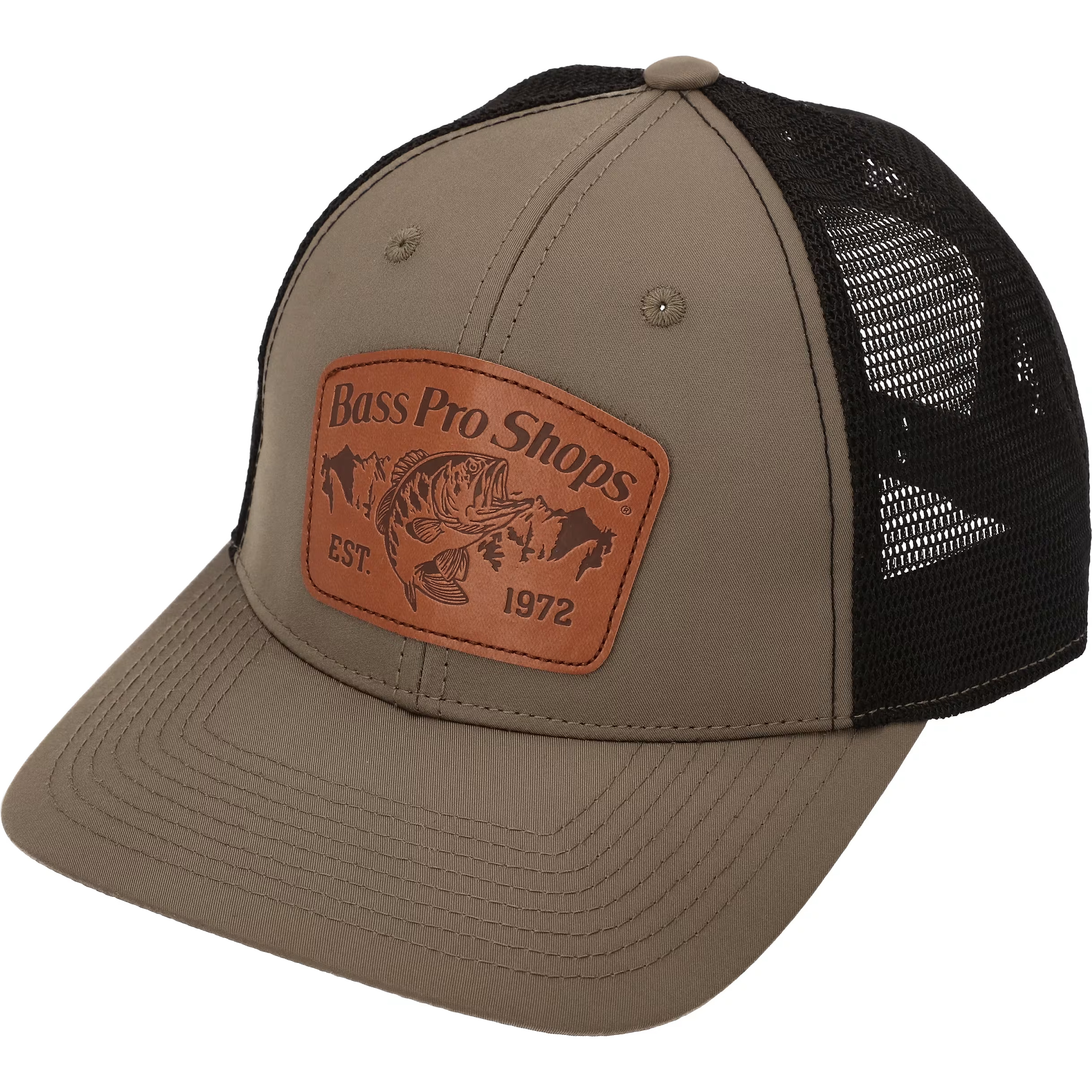 Bass Pro Shops Leather Patch Mesh-Back Cap | Cabela's